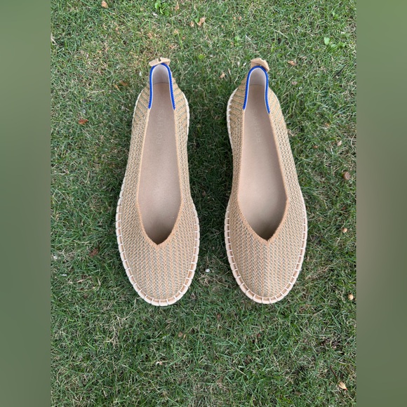 Rothy's | Shoes | Rothys The Espadrille Gold Metallic Woven Slip On ...